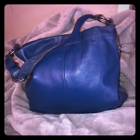 Coach | Bags | Coach Luxury Designer Hand Bag Cobalt Blue | Poshmark